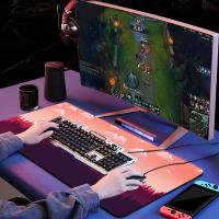 China Soft Mouse Pad for Keyboard Custom Natural Rubber Cartoon Gamer Pad Rectangular Shape for sale