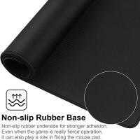 China Large Extended Waterproof Keyboard Mat Non-Slip Gaming Mouse Pad with Stitched Edges for sale