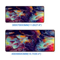 China Materail Natural Rubber fabric Gaming 400x900 Desk Mats for Game Players for sale