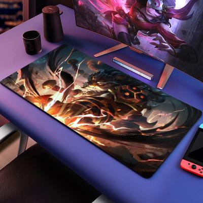 China Stock Custom Cartoon Character Logo Keyboard Mouse Pads Eco-Friendly Natural Rubber Gaming for sale