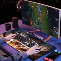 China Stock Custom Cartoon Character Logo Keyboard Mouse Pads Eco-Friendly Natural Rubber Gaming for sale