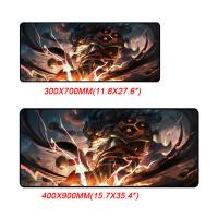 China Stock Custom Cartoon Character Logo Keyboard Mouse Pads Eco-Friendly Natural Rubber Gaming for sale