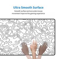 China Office Table Mat Gaming Large Long Extend Topographic Big Full Keyboard Desk White 800*300 for sale