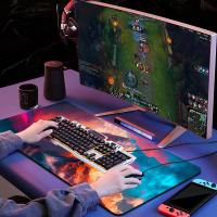 China Gaming Style Custom Gaming Mouse Pads Xxxl 40x90 For EOM ODM With Edging Packaging for sale