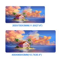 China Stock Custom Dragon Ball Kami House Pattern Rubber 30x70 Gaming Mousepads For Computer Accessories for sale