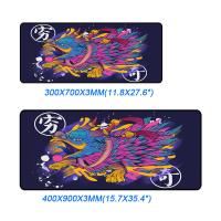 China Custom Business Office Gaming Mouse Pad with Extended Size and Stitched Edge Design for sale