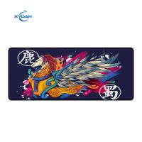 China Large Deskmat Mouse Pad with Custom Print Durable Speed Fabric Non Slip Rubber Base for sale