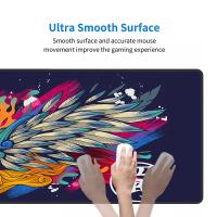China Large Deskmat Mouse Pad with Custom Print Durable Speed Fabric Non Slip Rubber Base for sale