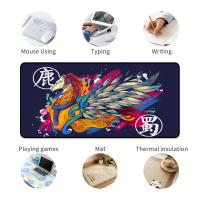 China Large Deskmat Mouse Pad with Custom Print Durable Speed Fabric Non Slip Rubber Base for sale