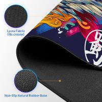 China Large Deskmat Mouse Pad with Custom Print Durable Speed Fabric Non Slip Rubber Base for sale