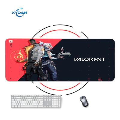 China Rubber Overlocked Valorant Pattern Printed Computer Mat Custom Xxl Gaming Mouse Pad for sale