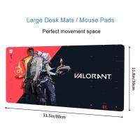 China Rubber Overlocked Valorant Pattern Printed Computer Mat Custom Xxl Gaming Mouse Pad for sale