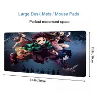 China Demon Slayer Desk Mats Xxl Super Fine Surface Anti Slip Waterproof 35X60 Custom Size Mouse Pads Print Office for sale