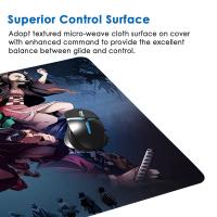 China Demon Slayer Desk Mats Xxl Super Fine Surface Anti Slip Waterproof 35X60 Custom Size Mouse Pads Print Office for sale