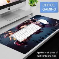 China Demon Slayer Desk Mats Xxl Super Fine Surface Anti Slip Waterproof 35X60 Custom Size Mouse Pads Print Office for sale