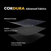 China 800*300*4mm Custom Waterproof Cordura Fabric Mouse Pad with Woven Label Weaving Mark for sale