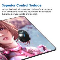 China Large Size Cartoon Gaming Mouse Pad with CMYK Sublimation Printing and Natural Rubber for sale