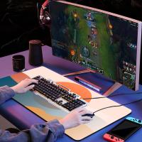 China Large Size Computer Accessories Gaming Desk Mat Mouse Pad with Custom Design Printed for sale