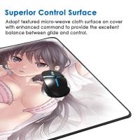 China 800*300*3mm Customized Natural Rubber Lock Edge Office Desk Pad for Gaming Enthusiasts for sale