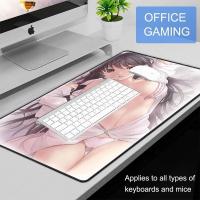 China 800*300*3mm Customized Natural Rubber Lock Edge Office Desk Pad for Gaming Enthusiasts for sale