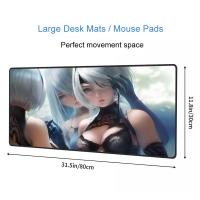 China Office Home Keyboard Mats Mouse Hemmed Edge Sublimation Sexy Breast Girl 30X80 Gamer Mouse Pads Custom Logo for sale