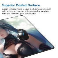 China Office Home Keyboard Mats Mouse Hemmed Edge Sublimation Sexy Breast Girl 30X80 Gamer Mouse Pads Custom Logo for sale