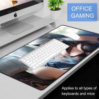 China Office Home Keyboard Mats Mouse Hemmed Edge Sublimation Sexy Breast Girl 30X80 Gamer Mouse Pads Custom Logo for sale