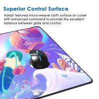 China Professional Game Player Keyboard Pad Mouse Dye Sublimation Anti-Fray Stitched Edges for sale