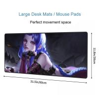 China Custom Full Colour Anime Girl Design Print Xl Xxl Big Anti-Slip Rubber Computer Mouse Pad Non-Toxic for sale