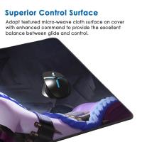 China Custom Full Colour Anime Girl Design Print Xl Xxl Big Anti-Slip Rubber Computer Mouse Pad Non-Toxic for sale
