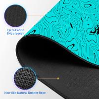 China Black White Square Mouse Pad Large Custom Rubber Mat for Sublimation 220*180*2mm Size for sale