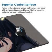 China 800x300x3mm Art Sexy Girl Pattern Gaming Mouse Pad with Edge Locking and CE Approved for sale