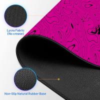 China Custom Pattern Lock Edge Office Helper Mouse Pad Gaming Style Durable Rubber Material for sale