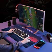 China Gaming Style Custom Logo Mouse Pad Printed Desk Mat Extended Anti-Slip Rubber Mousepad for sale