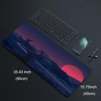 China Gaming Style Custom Logo Mouse Pad Printed Desk Mat Extended Anti-Slip Rubber Mousepad for sale