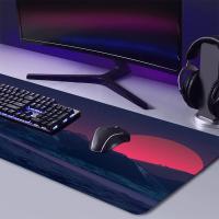 China Gaming Style Custom Logo Mouse Pad Printed Desk Mat Extended Anti-Slip Rubber Mousepad for sale