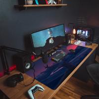 China Gaming Style Custom Logo Mouse Pad Printed Desk Mat Extended Anti-Slip Rubber Mousepad for sale