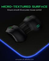 China Gaming Style RGB Luminous Mouse Pad with XXL Size Customizable Design Rubber Base for sale