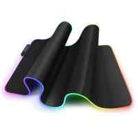 China Gaming Style LED Marquee Mouse Pad Charger Extended Desk Mat RGB Customised 3Xl Blank for sale