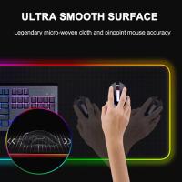 China Gaming Style LED Marquee Mouse Pad Charger Extended Desk Mat RGB Customised 3Xl Blank for sale