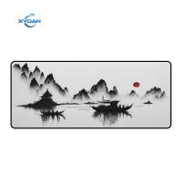 China Table Game Oem Custom Logo Cordura Fabric Waterproof Material Anti-Slip Rubber Base Gaming Mat Deskpad Mousepad Mouse Pad for sale