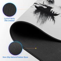 China Table Game Oem Custom Logo Cordura Fabric Waterproof Material Anti-Slip Rubber Base Gaming Mat Deskpad Mousepad Mouse Pad for sale