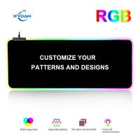China Fabric Gaming Printing Heat Thermal Transfer RGB Gaming Mouse Pad for Promotion Gifts for sale
