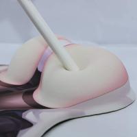 China Custom 3D Big Breasts Mouse Pad with Ergonomic Wrist Guard and Silicone Fabric Material for sale