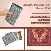 China Rubber Anti-slip Mousepad Custom Logo Printed Persian Mat Carpet Mouse Pad for Promotion Advertising for sale