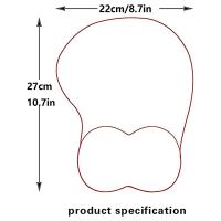China Custom 3D Big Breasts Mouse Pad with Ergonomic Wrist Guard and Silicone Fabric Material for sale
