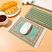 China Rubber Anti-slip Mousepad Custom Logo Printed Persian Mat Carpet Mouse Pad for Promotion Advertising for sale