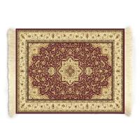 China Rubber Mousepad 27x18cm Retro Style Carpet Pattern Table Cup Persian Rug Mice Pad for sale