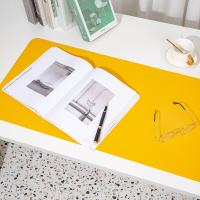 China Large Office Desk Pad Waterproof Pu Leather Mouse Pad for Laptop Writing Mat 900*400*2mm for sale