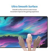 China Stock Custom Large Size 400x900 Desk Mats Iridescent Printed Logo Pc Accessories Gaming Personalized Mouse Pad for sale